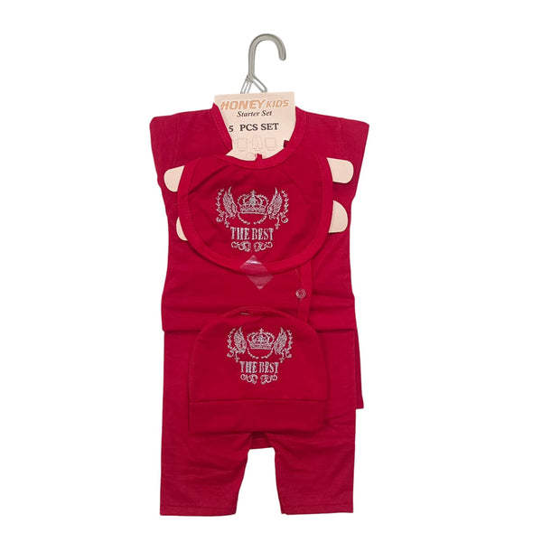 CN160 Newborn Summer Starter Set 5 Pcs – Panda Kidz Apparel Store