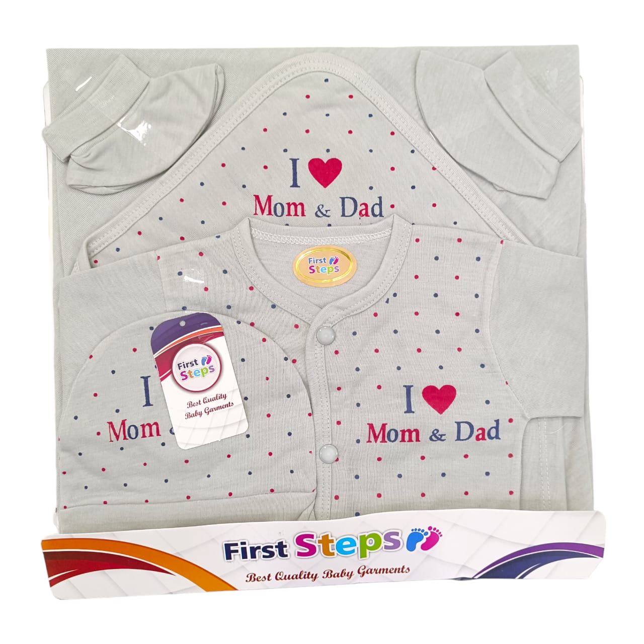 CN384 Newborn Summer Soft Cotton Starter Set 5 Pcs – Panda Kidz Apparel ...